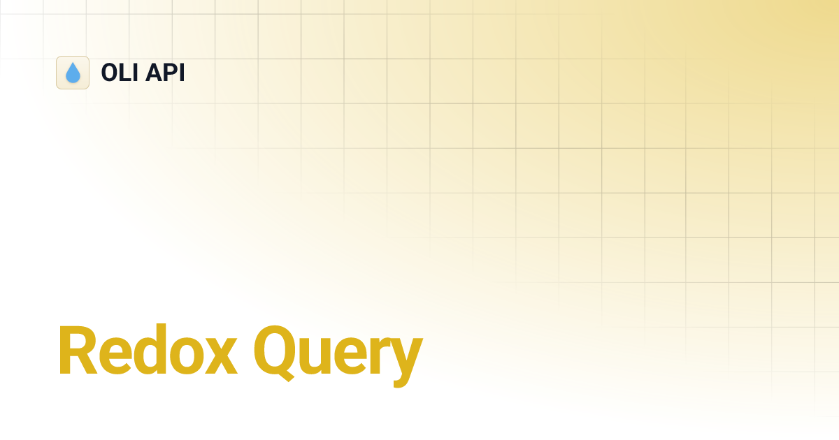 Redox Query | OLI API